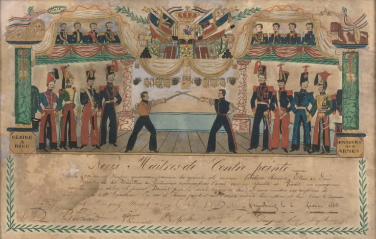 Living off the sword under Napoleon : A history of the fencing masters ...